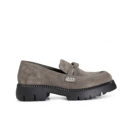 Mocassino da donna in pelle scamosciata con mignon